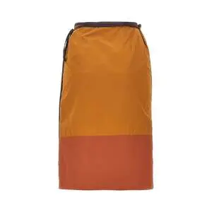Saint Laurent Color-block Nylon Wrap Skirt