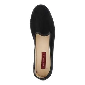 VIBI VENEZIA Velvet Slippers With Grosgrain Piping