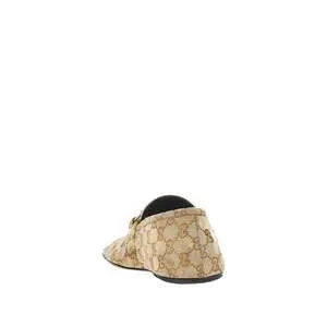 Gucci Ragazzo Loafers With Gg Jacquard And Horsebit Detail - Brown