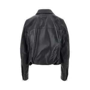 Loewe Nappa Leather Balloon Fit Jacket - Black
