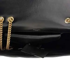 Saint Laurent Quilted Nappa Leather Large 'loulou' Bag - Black