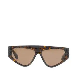 Alaïa Croco-embossed Mask Sunglasses
