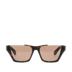 Alaïa Rectangular Tortoiseshell Acetate Sunglasses - Brown