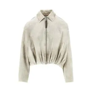 Loewe Draped Denim Jacket - Grey