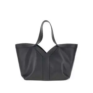 Saint Laurent SAINT LAURENT Leather Small Y Tote Bag Black