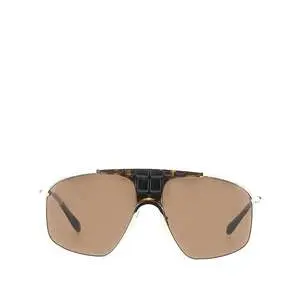 Alaïa Aviator Sunglasses With Croc-effect Embellishment