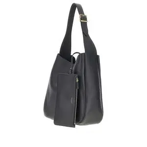 Saint Laurent Le 5 À 7' Grained Leather Shoulder Bag - Black