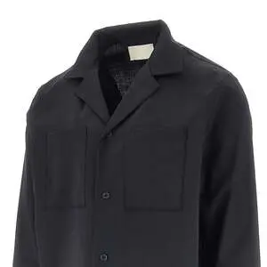 C.9.3 Wool-blend Hirt With Bowling Collar