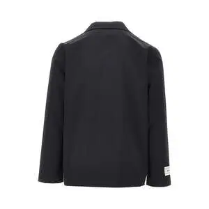 C.9.3 Wool-blend Hirt With Bowling Collar