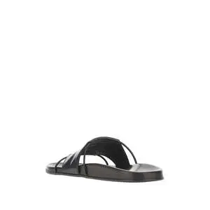 THE ROW Vivienne Leather Slides