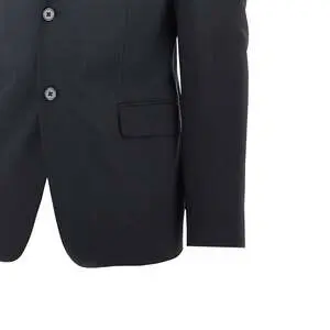 Emporio Armani Stretch Wool 'm Line' Tailored Suit - Black