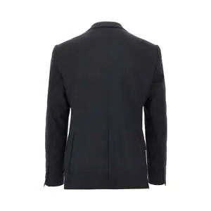 Emporio Armani Stretch Wool 'm Line' Tailored Suit - Black