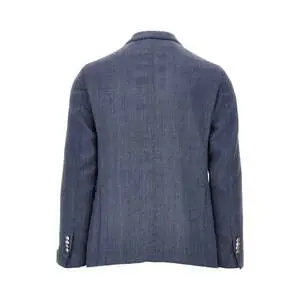 L.B.M. 1911 Tom" Wool-blend Double-breasted Jacket With Chevron Motif