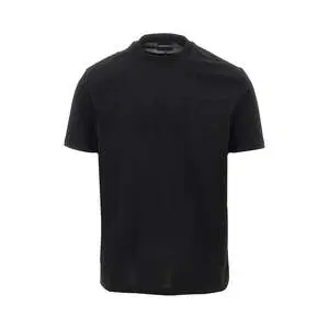 Emporio Armani Jacquard Eagle T-hirt - Black
