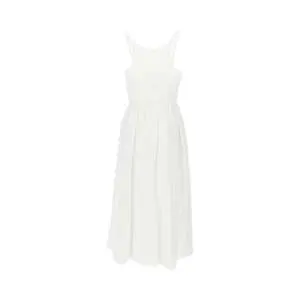 Emporio Armani Sleeveless Cotton Poplin Midi Dress