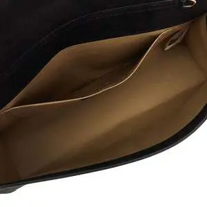 IOEF Nubuck Leather 'cleo' Bag With Top Handle And Detachable Shoulder Strap