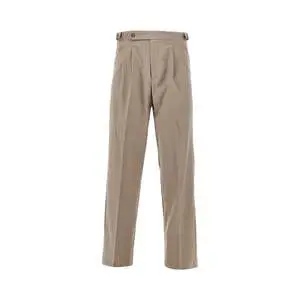 MARSEM Wool-blend Melangé Effect Wide Leg Pants