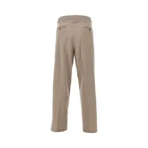 MARSEM Wool-blend Melangé Effect Wide Leg Pants