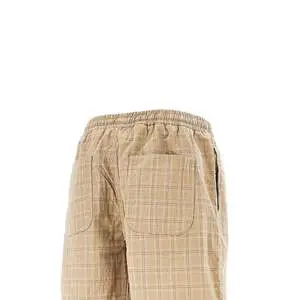 FORET Textured Organic Cotton Wide Leg Shorts