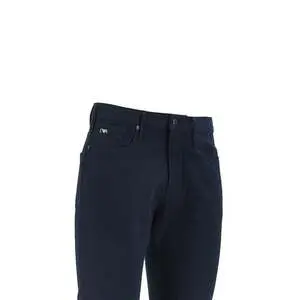 Emporio Armani Stretch Canvas J06 Slim Fit Pants - Blue