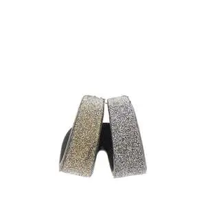 SO-LE STUDIO Duo Earcuff In Two-tone Lurex Leather