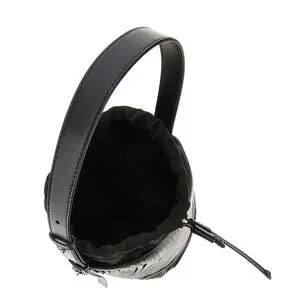 Emporio Armani Fringed Cut Leather Bucket Bag