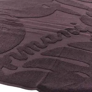 Emporio Armani Jacquard Foliage Motif Beach Towel