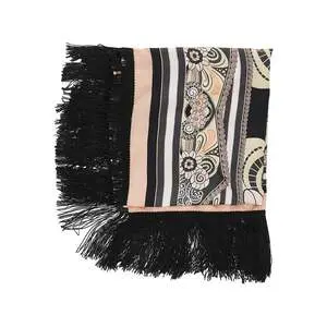La DoubleJ Fringed Silk Scarf