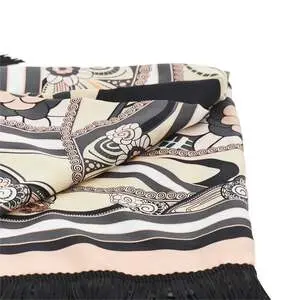 La DoubleJ Fringed Silk Scarf