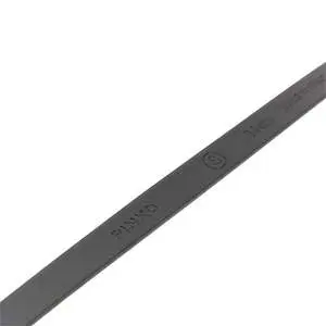 Pinko Leather Belt With Lettering Logo Loop