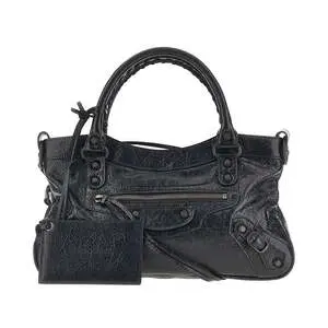 Balenciaga Arena Leather "le City First" Bag - Black