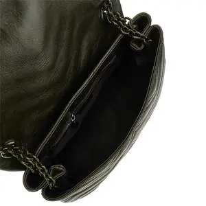 Gucci Matelassé Leather Medium Gg Marmont Bag - Green
