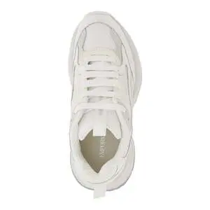 Emporio Armani Mesh And Leather Detail Sneakers