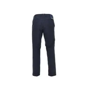 SANTANIELLO Stretch Twill Tailored Pants - Blue