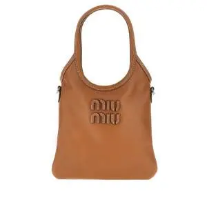 Miu Miu Miu Miu Mini "Ivy" Leather Bag Brown