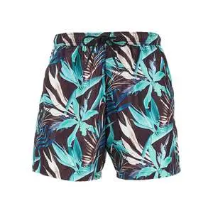 MAUNA KEA Nylon Foliage Print Swim Shorts - Multicolor