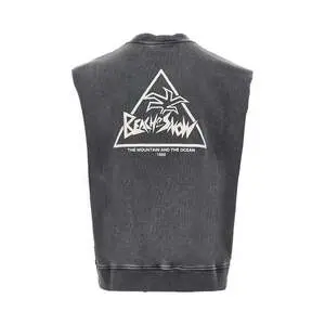MAUNA KEA Sleeveless Graphic Print Sweatshirt