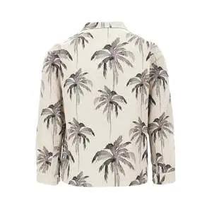 MAUNA KEA Palms Print Cotton Safari Jacket