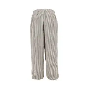 Emporio Armani Jacquard Viscose Loose Wide-leg Pants