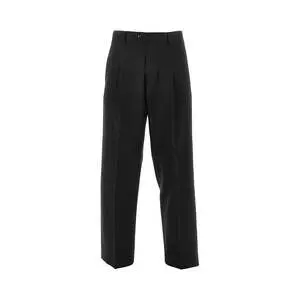 BRERAS Orazio Tailored Wool Twill Pants - Black