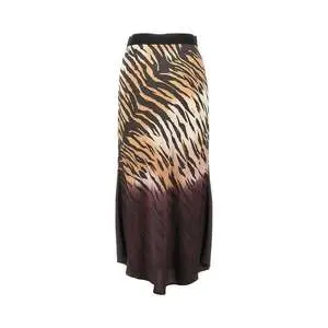 Pinko Animalier Print Midi Skirt
