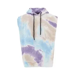 MAUNA KEA Sleeveless Tie-dye Hoodie With Graphic Logo - Multicolor