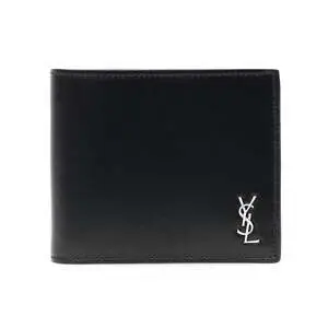 Saint Laurent Smooth Leather Bi-fold Wallet - Black