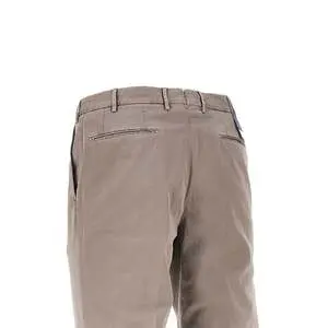 SANTANIELLO Tailored Stretch Twill Pants - Grey
