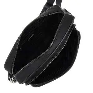 Prada Re-nylon And Saffiano Leather Bag - Black