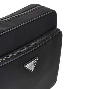 Prada Re-nylon And Saffiano Leather Bag - Black