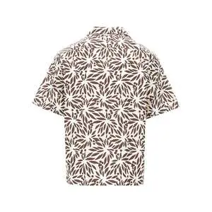 Prada Printed Cotton And Silk Bowling Shirt An - Beige