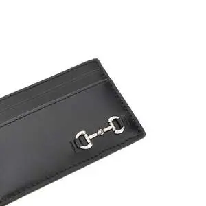 Gucci Leather Cardholder With Horsebit Detail