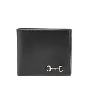 Gucci Leather Wallet With Horsebit Detail