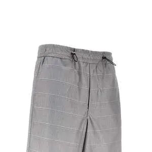 C.9.3 Cotton-blend Jacquard Check Bermuda Shorts